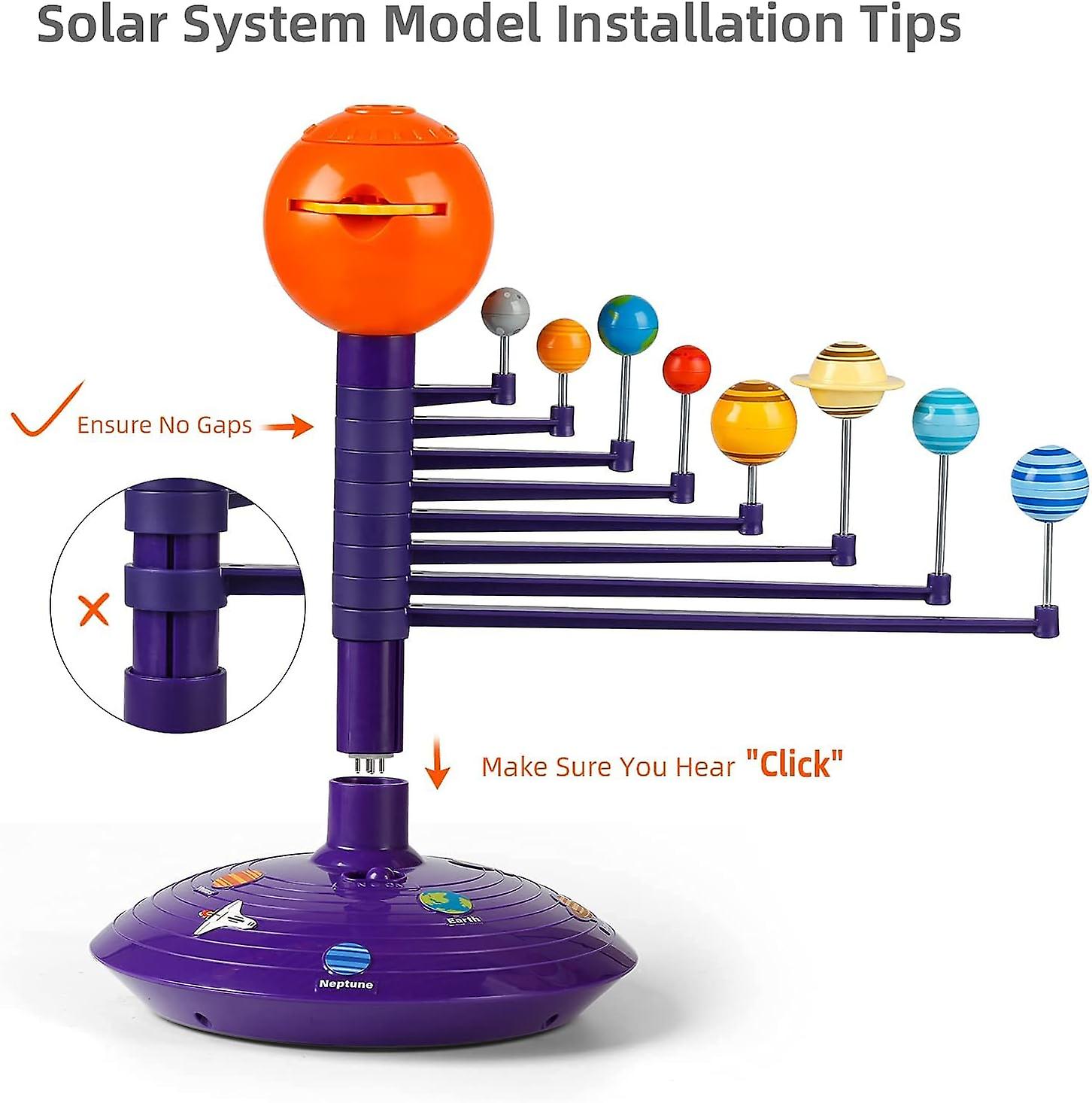 Solar System for Kids, Talking Astronomy Solar System Model Kit ...