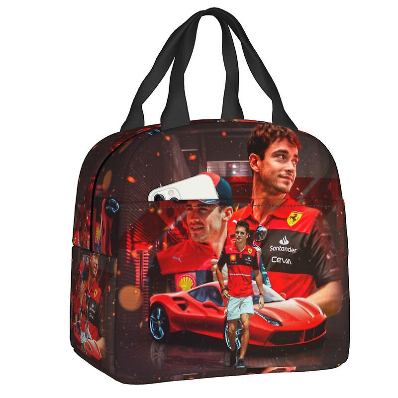 Formula One Leclerc Charles Lunch Bag Women Warm Cooler Insulated Lunch ...