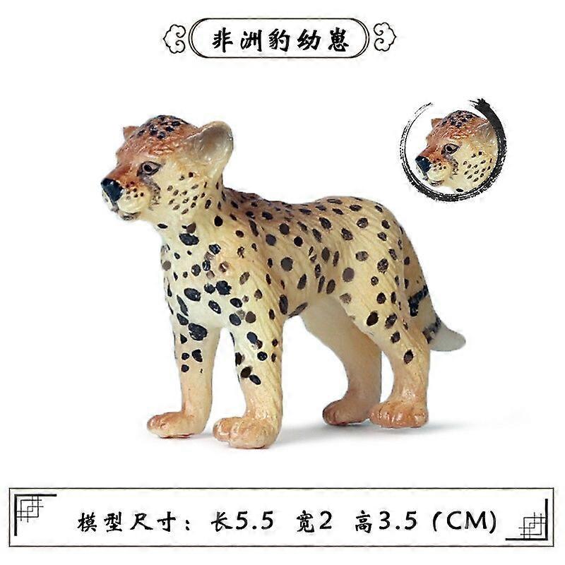 Cheetah Animals Model Action Figure Simulation Wild Animal Action ...