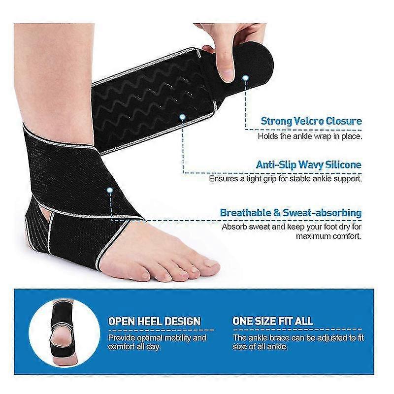 Jianghuo Ankle Support Brace,Adjustable Ankle Brace Wrap Strap For ...