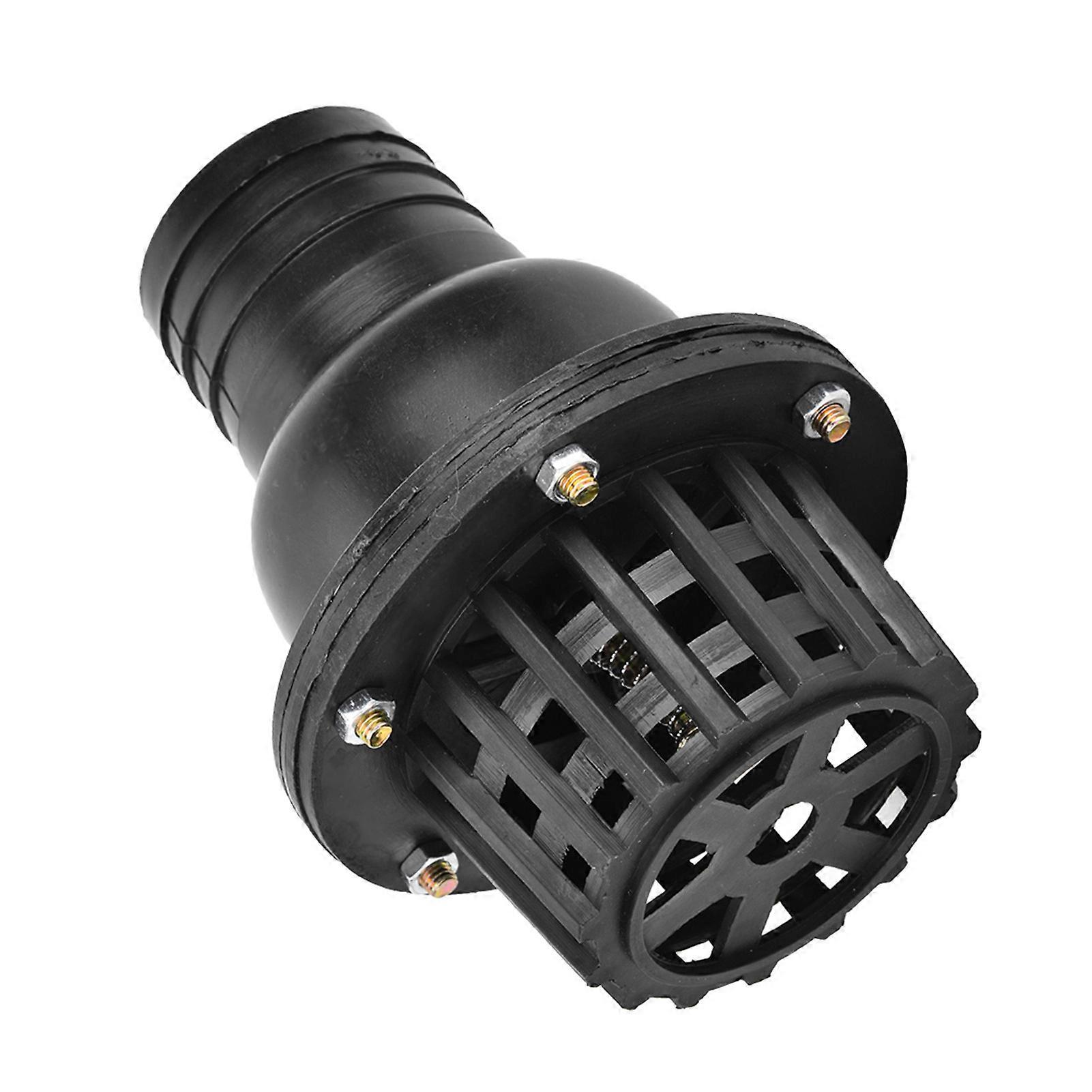 Water Pump Foot Valve Black PVC Low Pressure Flat Check Valve for Fluid ...