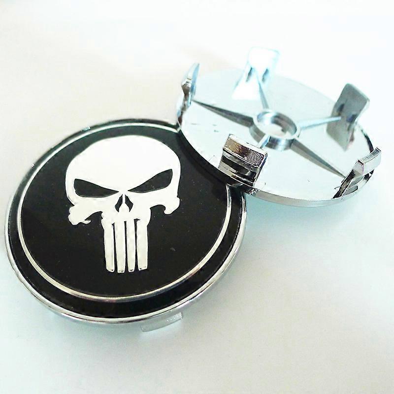 4pcs 68mm 64mm For Skull Car Wheel Center Hub Dust proof Cap Cover 65mm ...