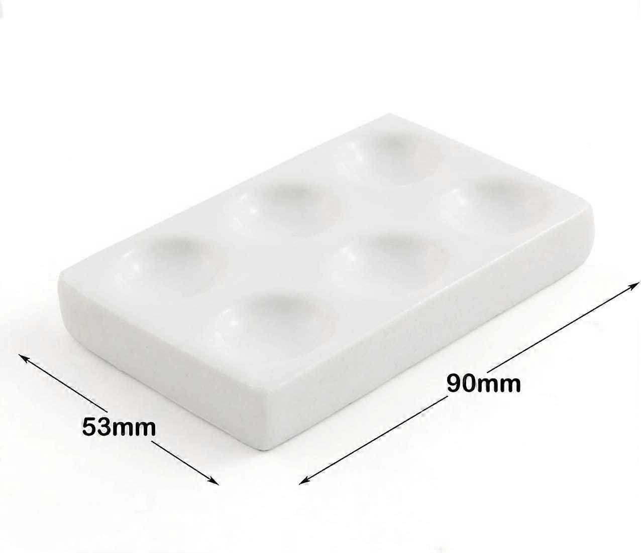 6 Wells Porcelain Spotting Reaction Plate for Laboratory Experiment ...