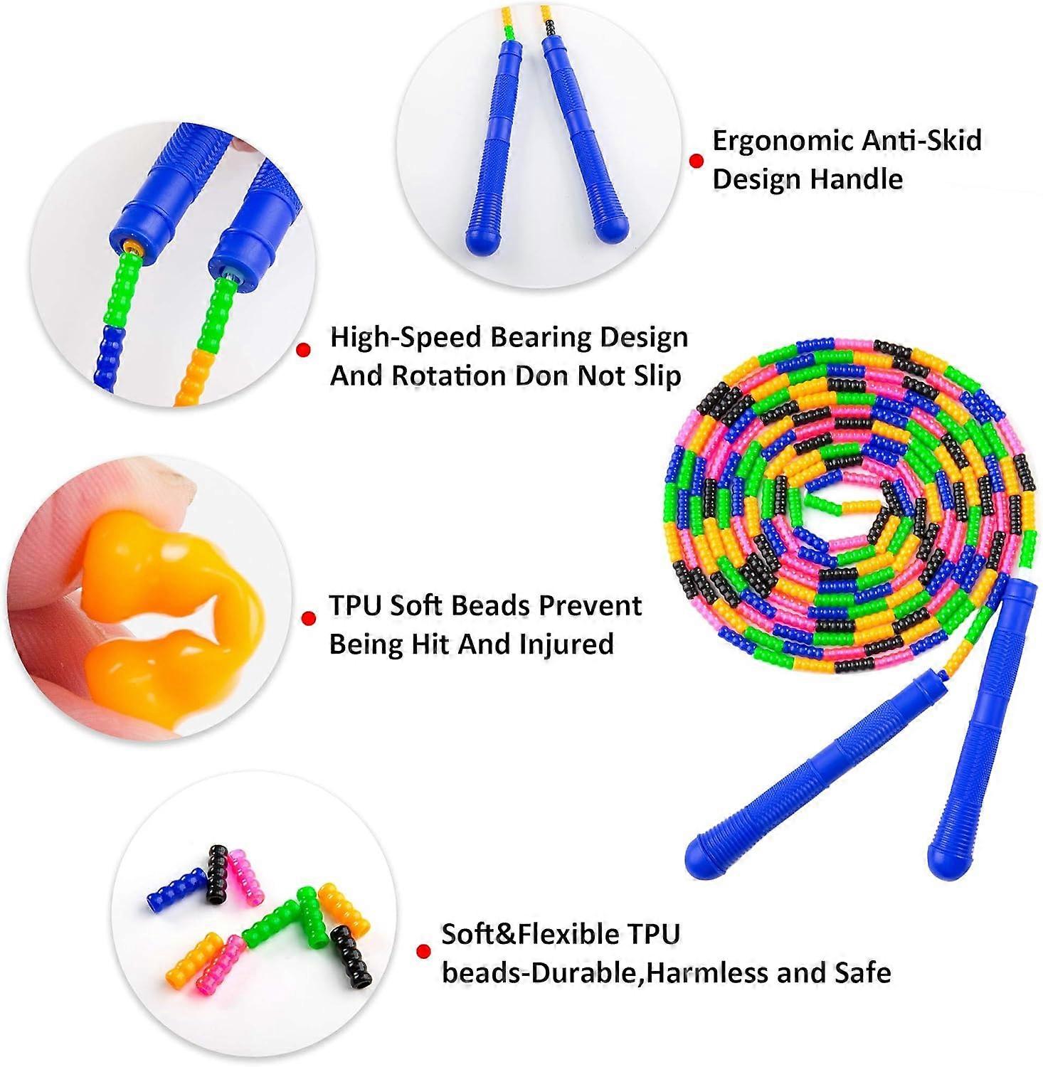 Long jump rope, double Dutch jump rope 16 feet 2-pack, plastic ...