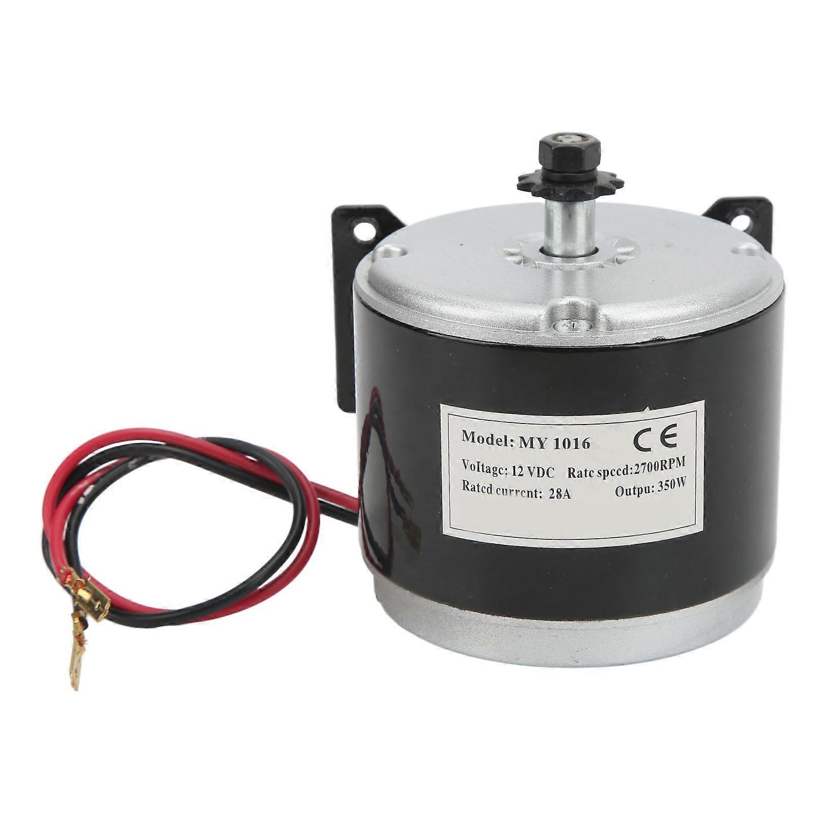 High Speed Electric Motor 12V 350W 2700RPM 11 Teeth Sprocket Motor for ...