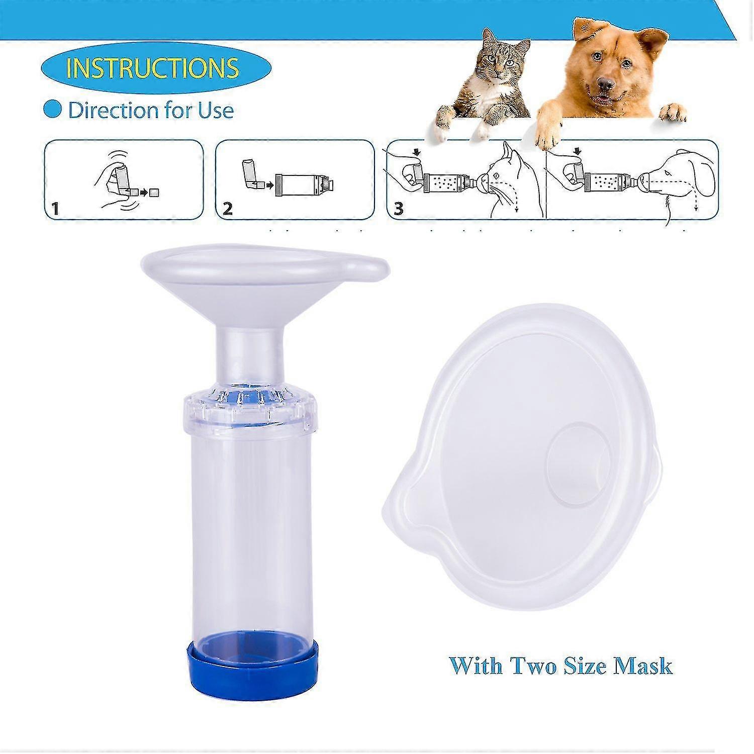 Cat/Dog Inhaler Spacer,Cat Inhaler Feline Aerosol Chamber,Come with 2 ...