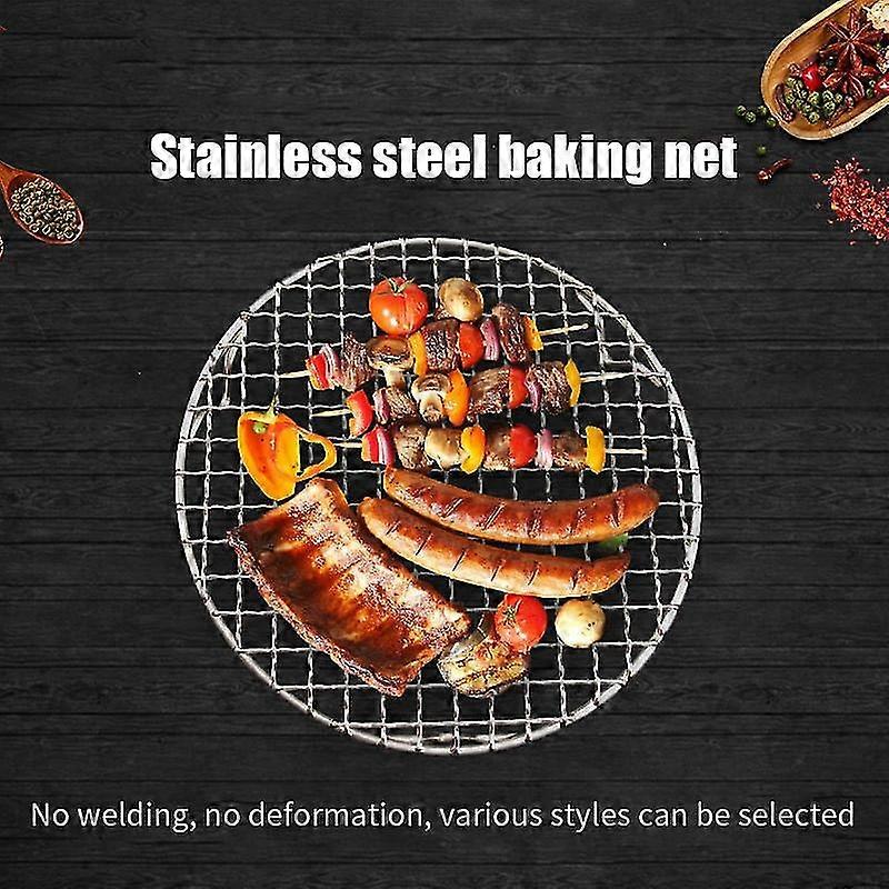 Bbq Mesh Ronde Non Stick Baknet Roestvrij Staal Barbecue Mesh ...