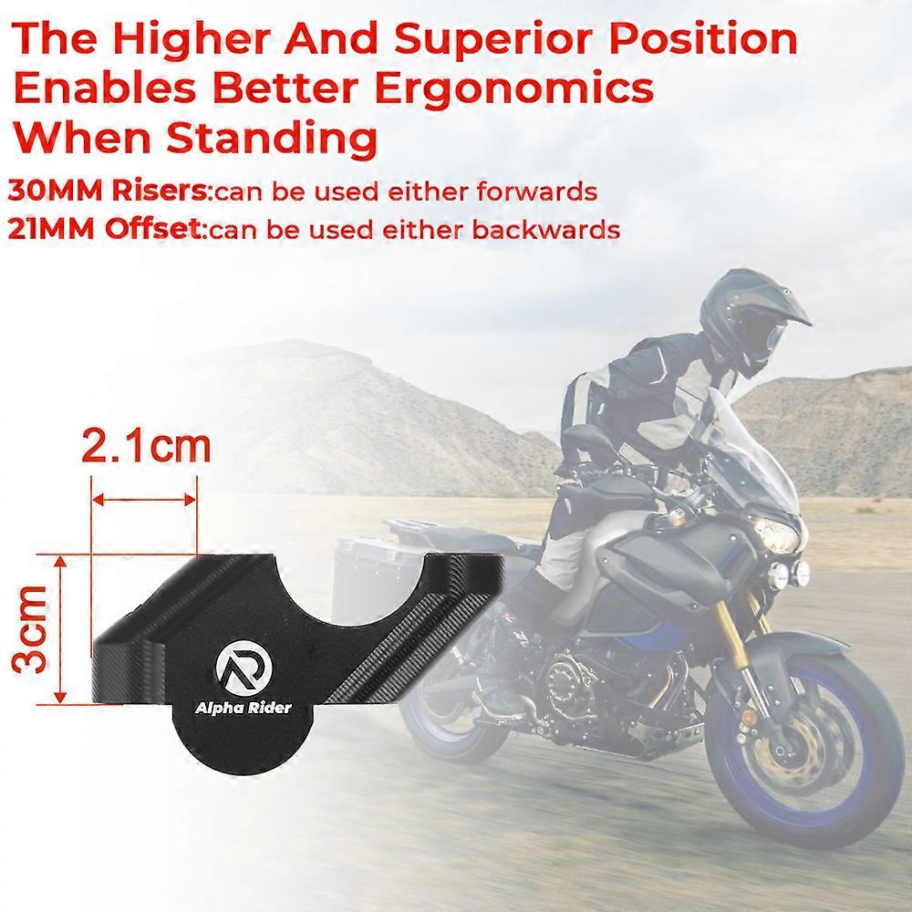 For Yamaha Tenere 700 2019 - 2023 Motorcycle Handlebar Risers Clamp ...