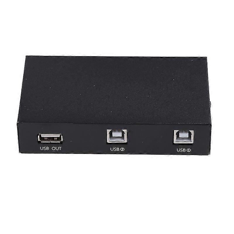 2 In 1 Out Usb Print Sharer, 2 Usb 2.0 Ports Splitter Printer Adapter ...