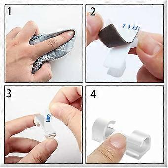 Cable Clips [20 Pcs], Cable Tidy Clips, Cable Clamp, Self-Adhesive ...