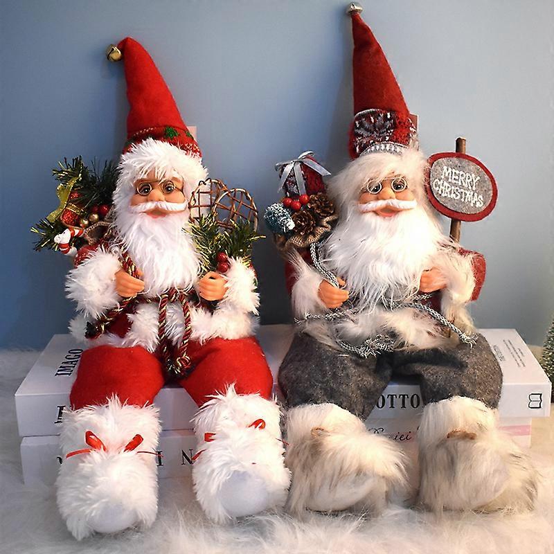 Sitting Santa Claus Christmas Ornament - 57cm - Indoor and Outdoor Use ...