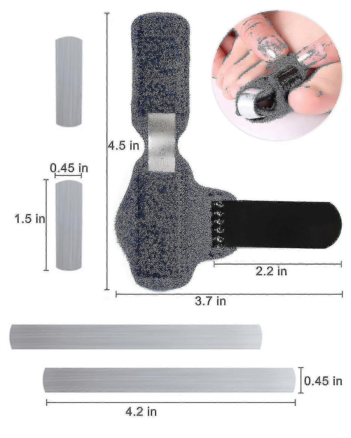 2pcs Entablilla del dedo del pie roto Aparato ortopédico, Enderezador ...