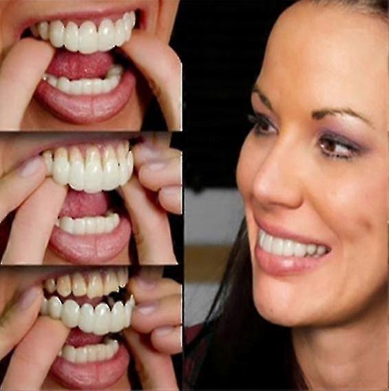 A Pair Upper & Lower High Quality Denture Instant Smile Comfort Fit ...