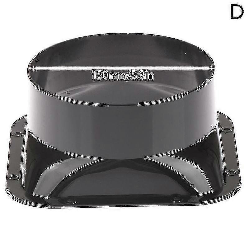 100-150mm Long Flange Duct Fan Hose Connector Air Ventilation Adapter ...
