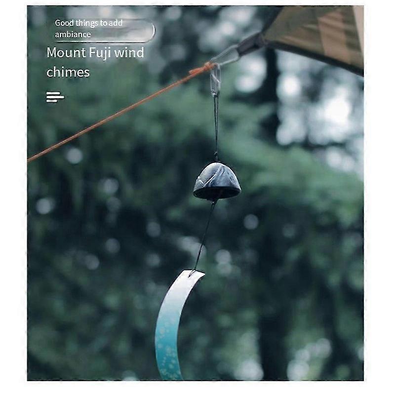 Black Japanese Wind Chime Southern Cast Iron Rock Wind Chime Beautiful ...