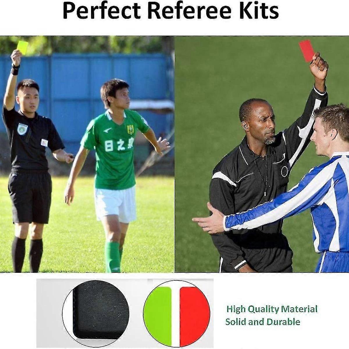 Soccer Referee Flag Set,red Yellow Cards With Notebook And Pencil,coach ...