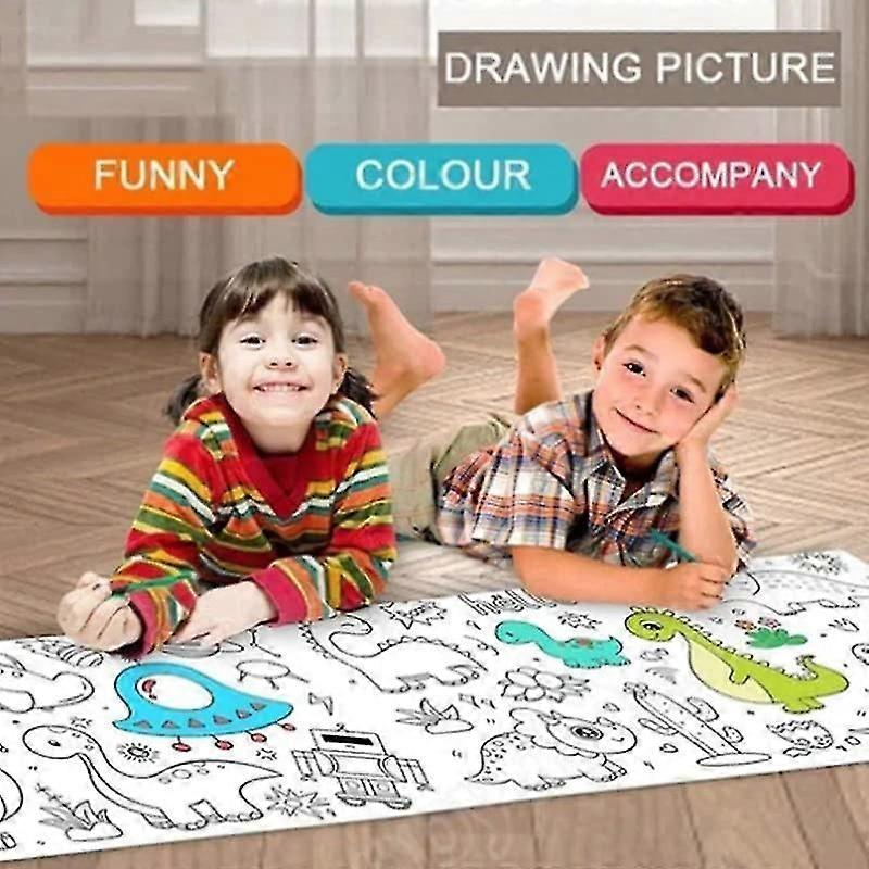 Children's Drawing Roll, Coloring Paper Roll For Kids, Sticky Color ...