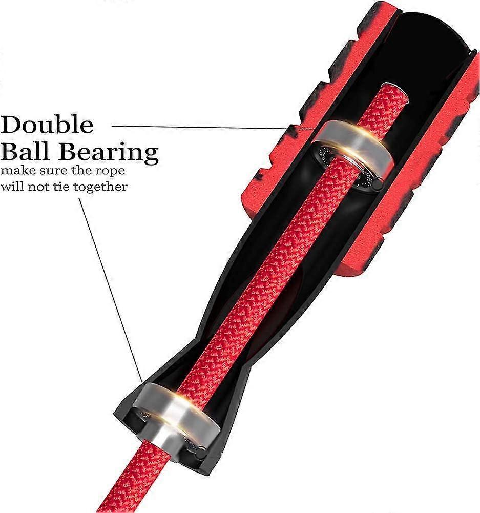 Professional Double Ball Bearing Jump Rope Weighted Cotton Rope ...