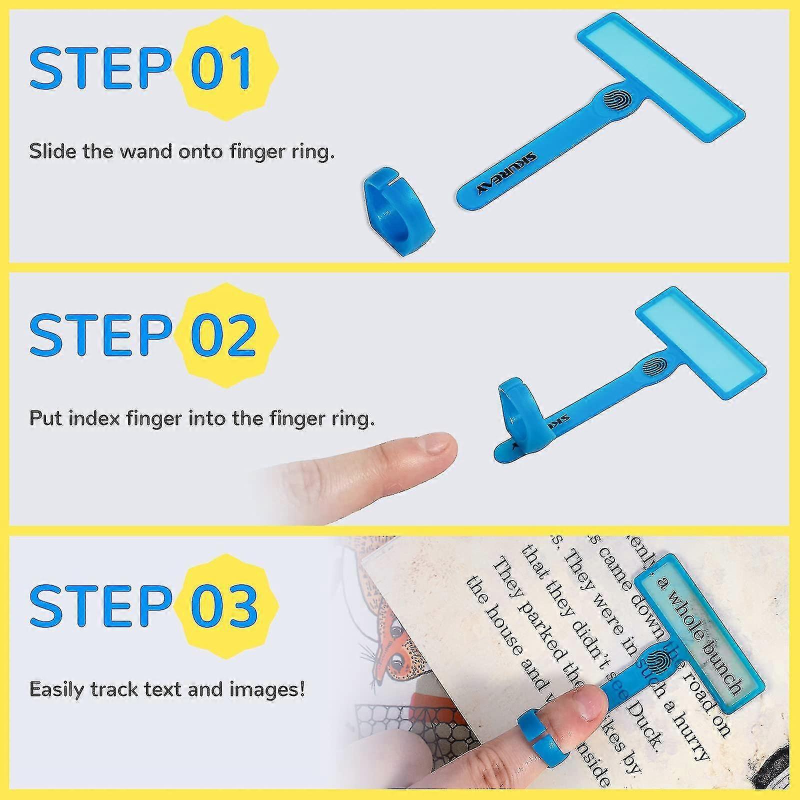 Guided Reading Strips, Dyslexia Tools For Kids, Colorful Text Overlays ...