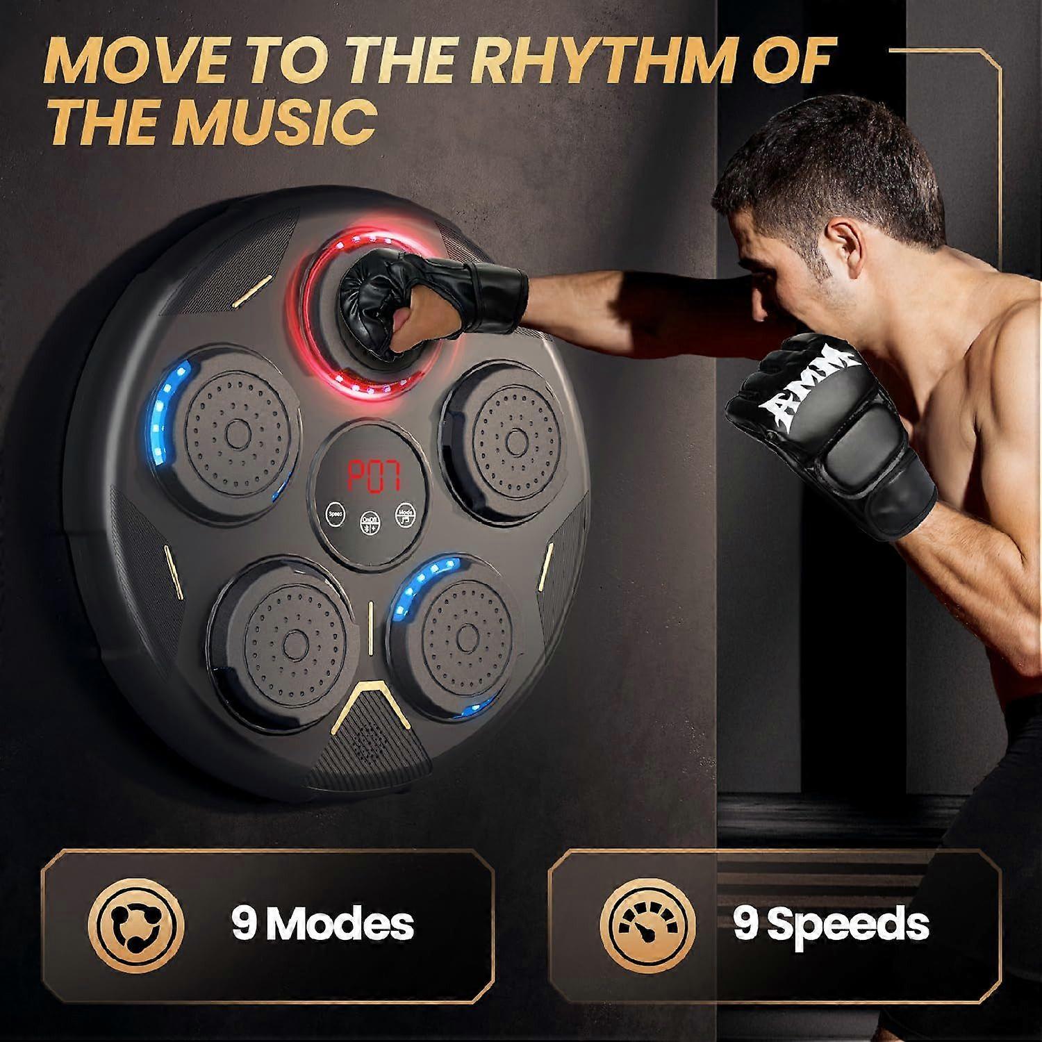 Boxing station Wall-mounted LED boxing machine Wall boxing training ...