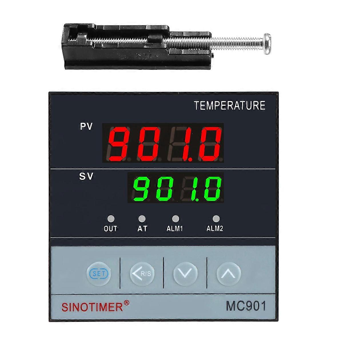 MC901 Digital Waterproof PID Temperature Controller K Type PT100 Sensor Input Relay SSR Output ...