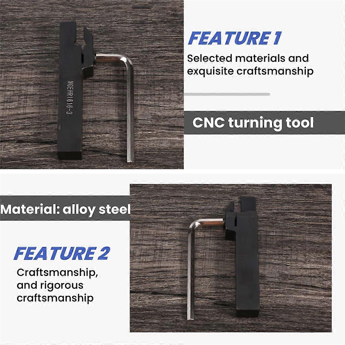 MGEHR1616-3 Lathe Cut Off Grooving Parting Tool Holder For MGMN300 ...