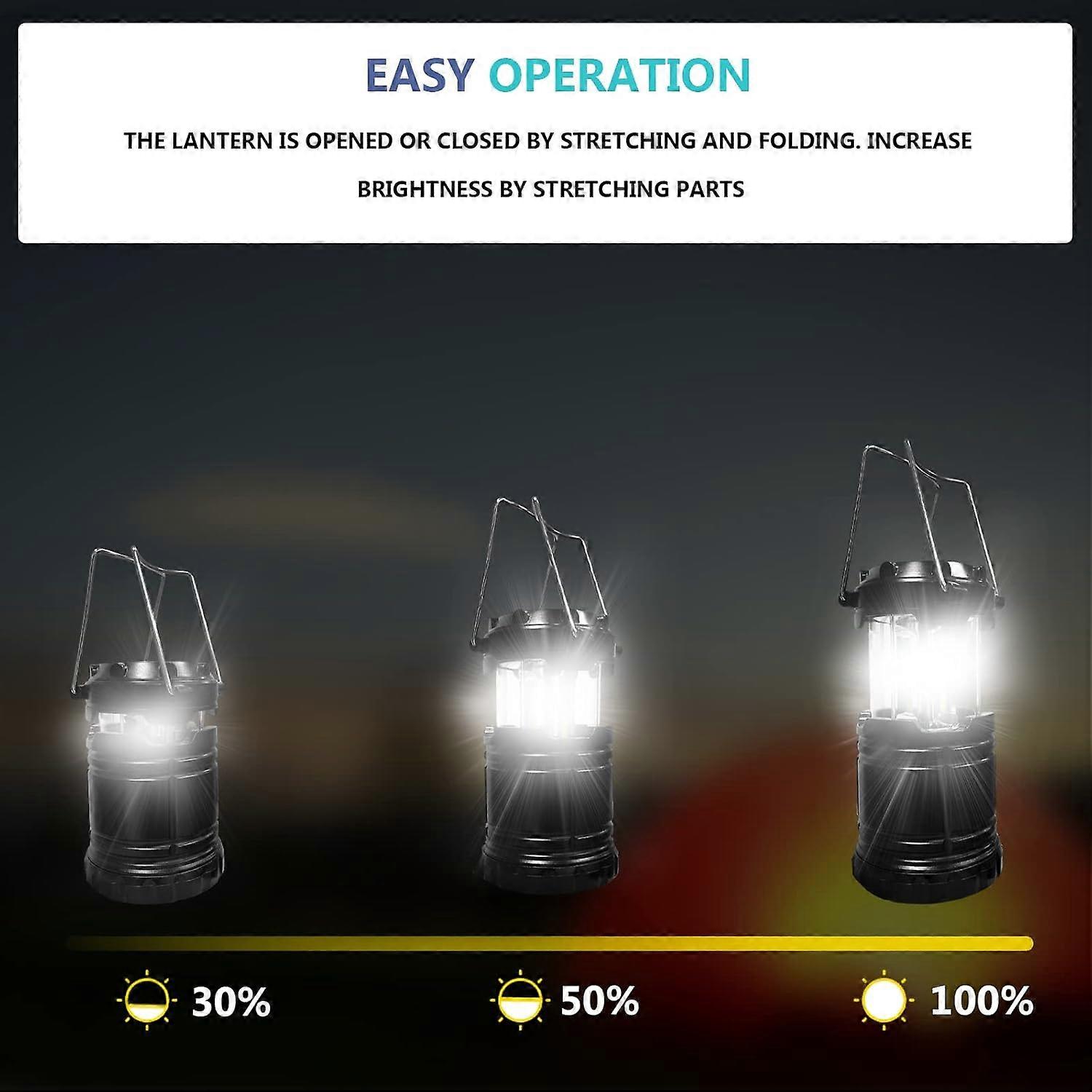 Battery Camping Lanterns - LED with Foldable Hook | Waterproof for ...