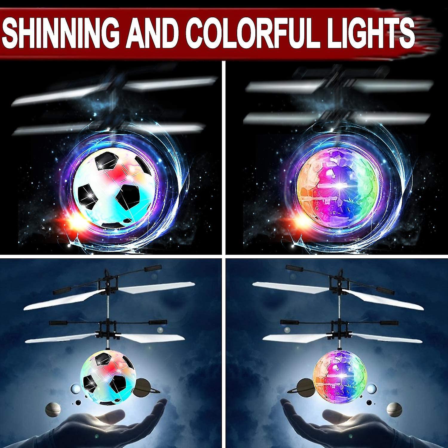 2 Pa Rc Flying Ball Glow Flying Toys For Kid Boy Girl Easter Gifts Rc ...