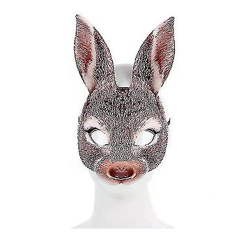 Rabbit Mask Plush Rabbit Mask Animal Head Mask Horrifying Rabbit Mask ...