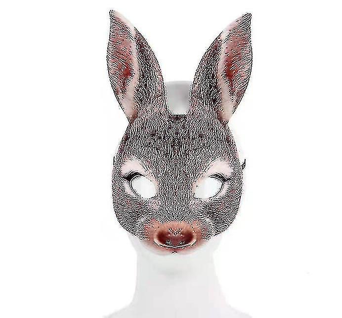 Rabbit Mask Plush Rabbit Mask Animal Head Mask Horrifying Rabbit Mask ...