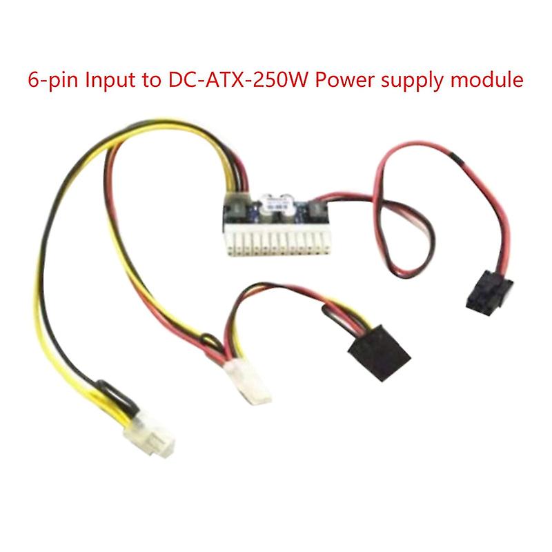 Pci-e 6pin input dc-atx-250w 24pin power supply module switch pico psu ...