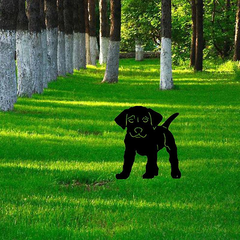 acrylic Dog State Statue Garden Lawn Black Labrador Silhouette ...