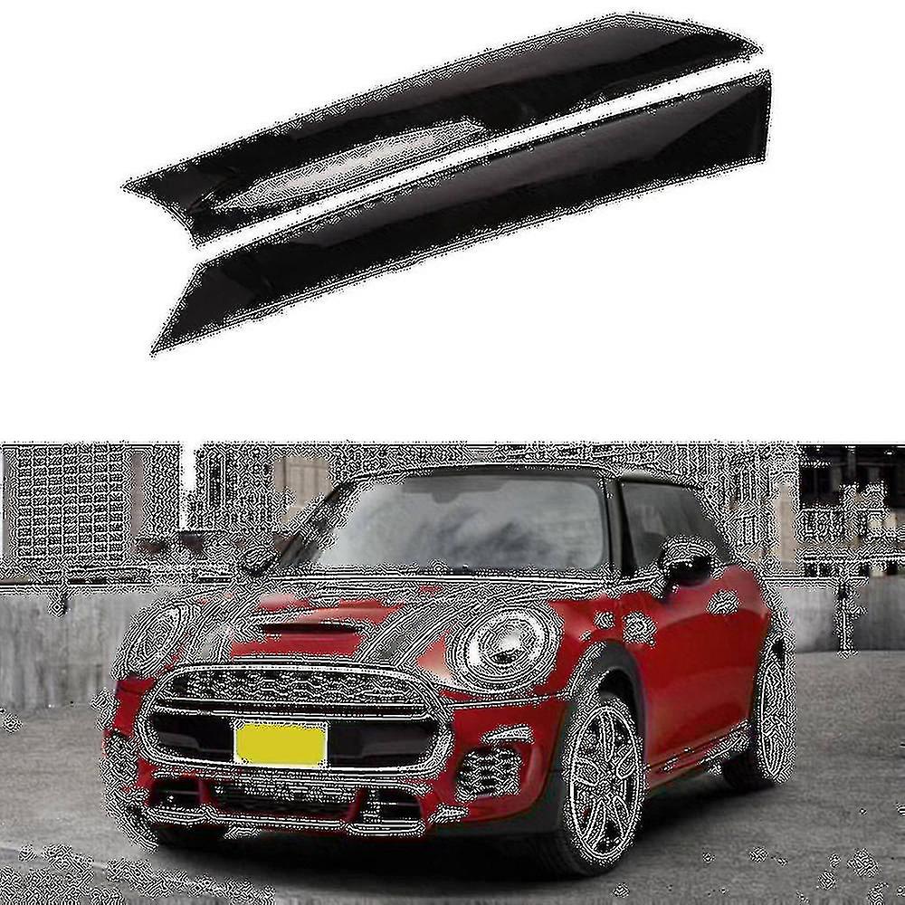 For- R57 R55 R56 07-15 Front Right Windshield Post Trim Bright Black ...