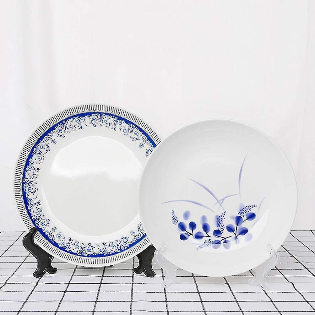 24 Pieces Clear Plastic Sheet Display Stand Photo Holder Stand For ...