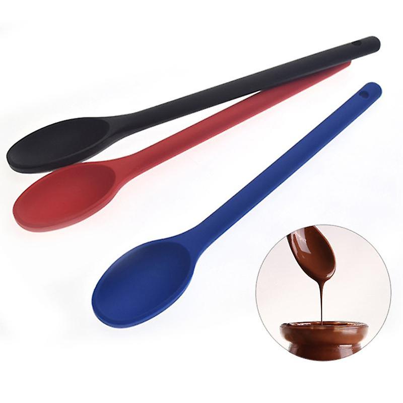 One Piece Design Food Stirring Cooking Tool Silicone Long Handle Mixing ...