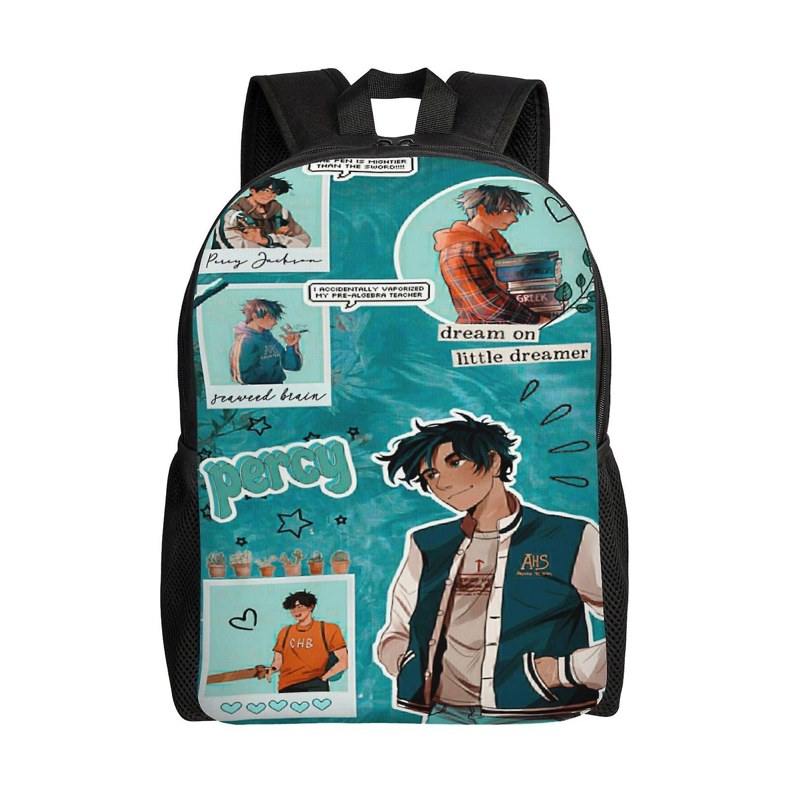 Percy Jackson Backpack Cute Anime Large Capacity Multifunction ...