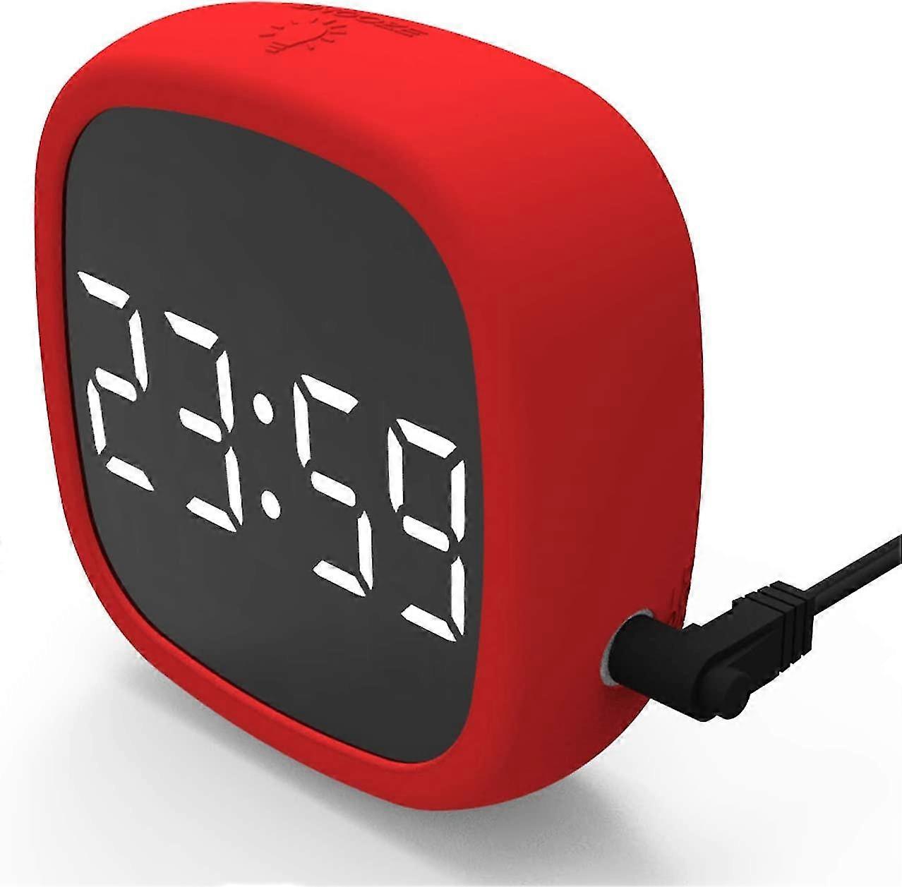 Led Digital Travel Snooze Alarm Clock Dimming Touch Easy To Store ...