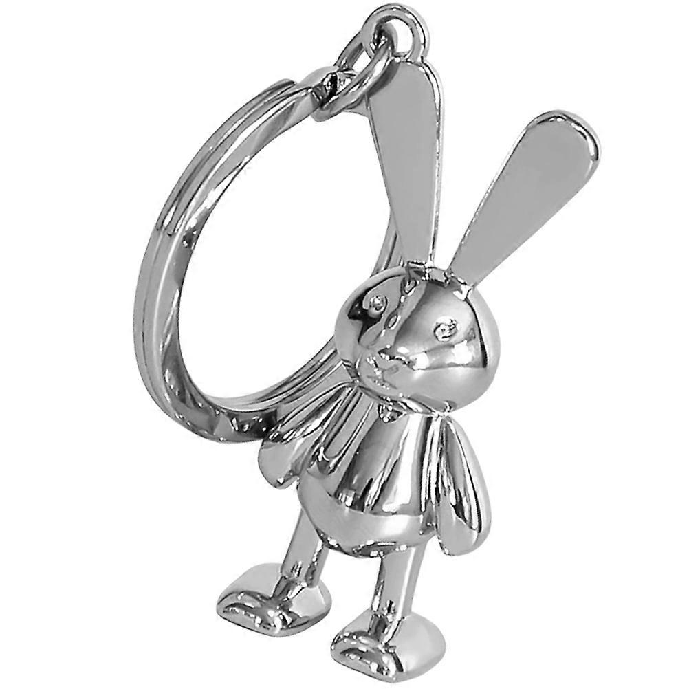 Bunny Keychain Decorative Rabbit Keychain Metal Rabbit Key Ring Pendant ...