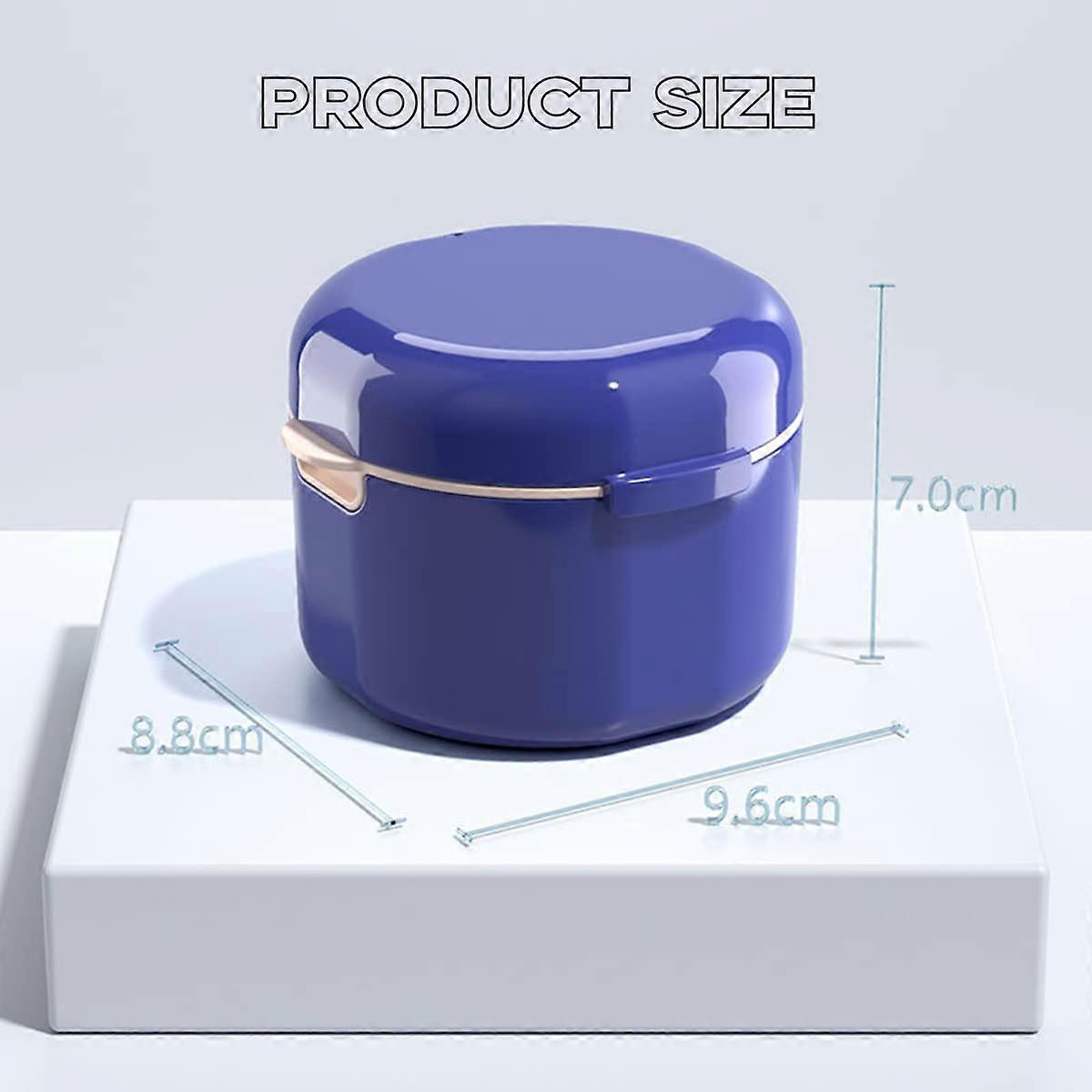 Denture Box Portable False Teeth Storage Container Denture Cleanning ...