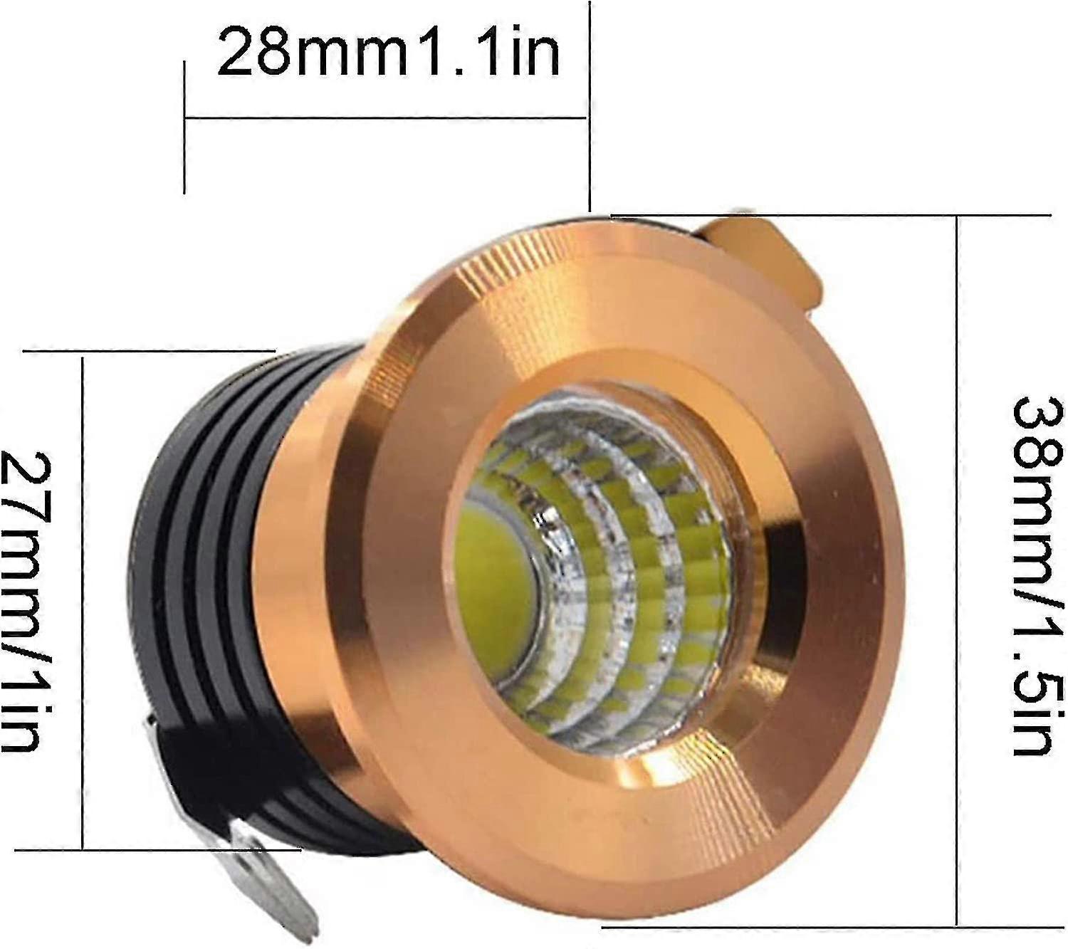 6 Pack Mini Black Led Recessed Ceiling Spotlights Mini Led Spotlight ...