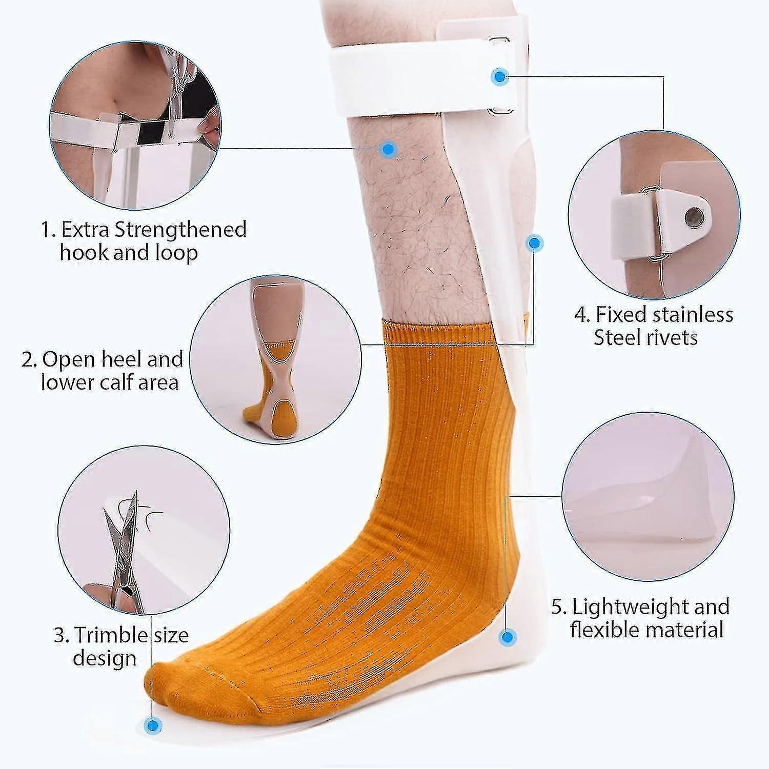 Afo Foot Drop Brace Ankle Foot Ortéza Medical Afo Chůze S Obuví Pro ...
