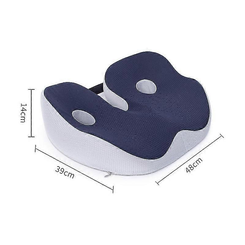 Memory Foam Sit Bone Relief Seat Cushion For Butt Lower Back Hamstrings ...