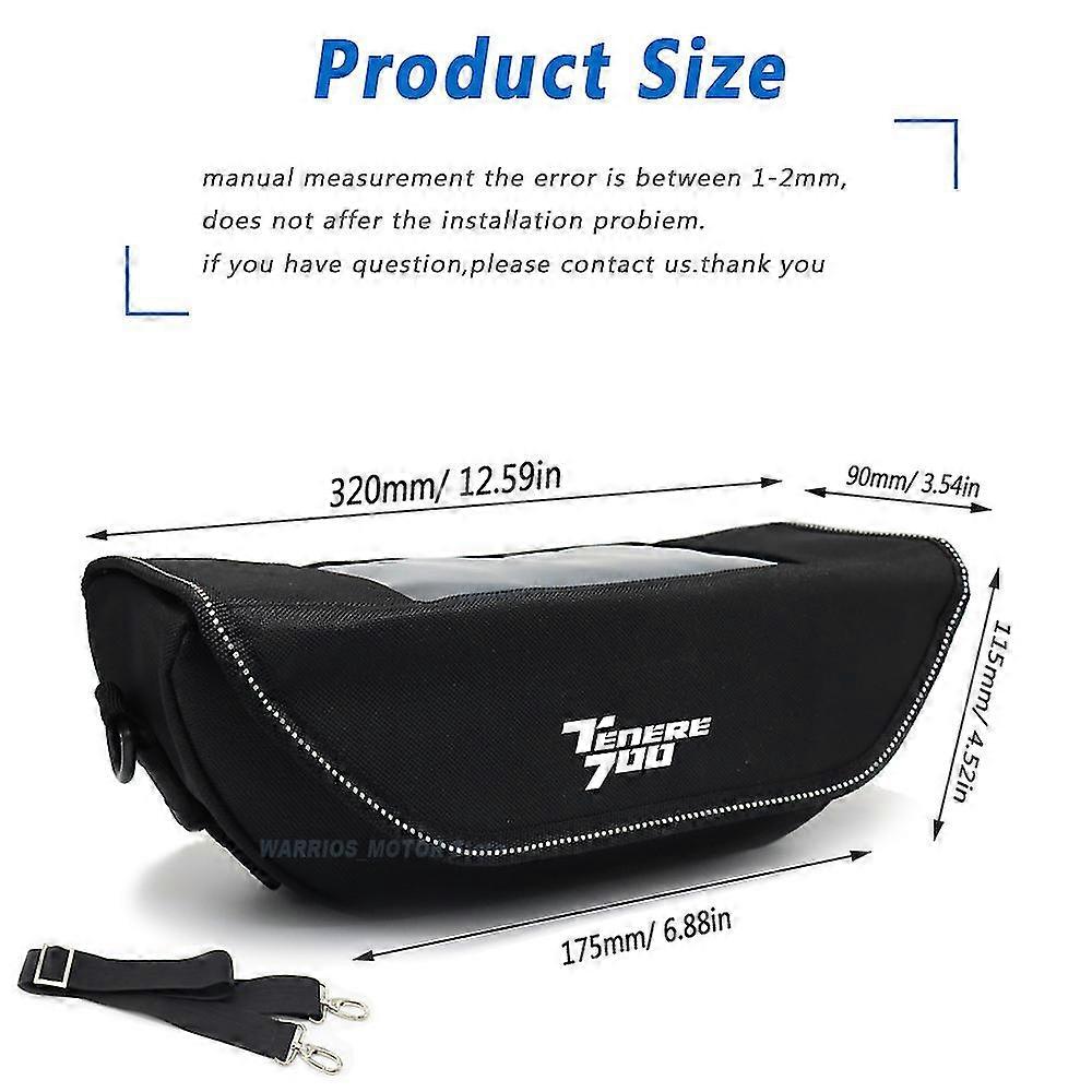 For Yamaha Tenere 700 Motorcycle Handlebar Bag Waterproof Handlebar ...