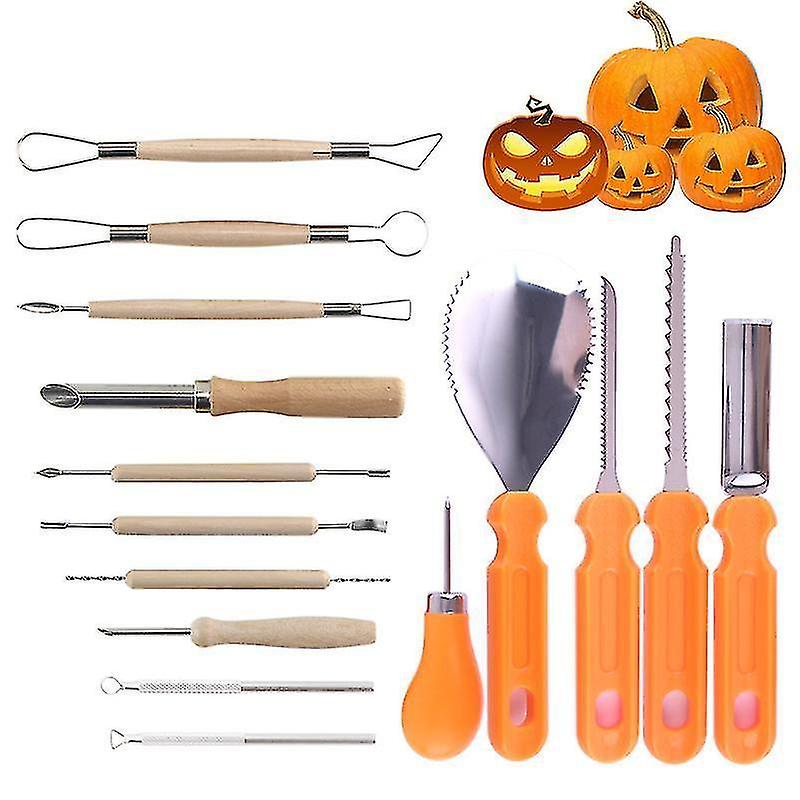 Halloween Pumpkin Carving Kit Supplies Stainless Steel Pumpkin Carving ...