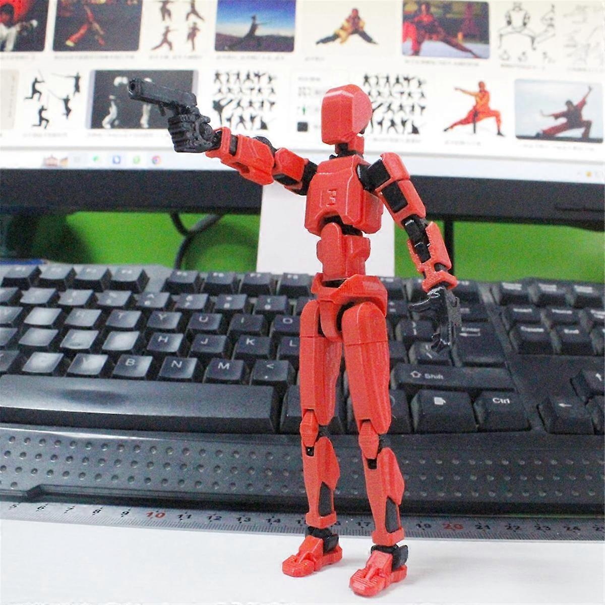 Multi Jointed Movable Robot 3D Printed Mannequin Toyslucky PVC Model ...