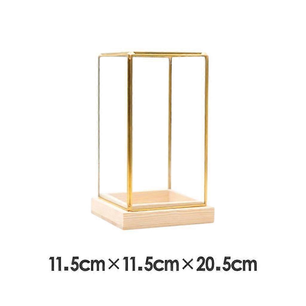 Glass Display Case Decorative Cuboid Antique Artwork Showcase | Fruugo UK