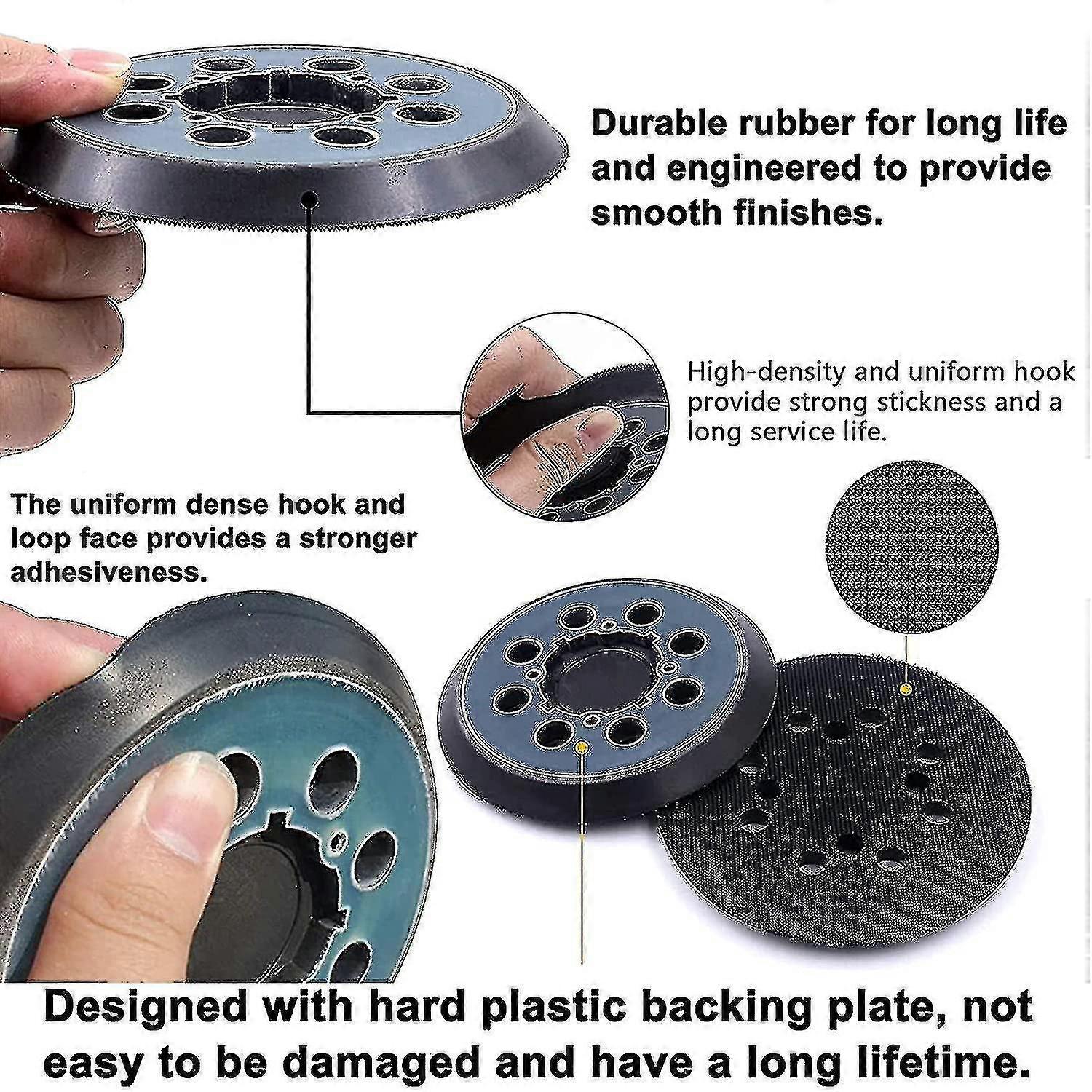 2 Packs For Dewalt Dwe64233 & N329079 Orbital Sander Replacement Pad, 5 ...