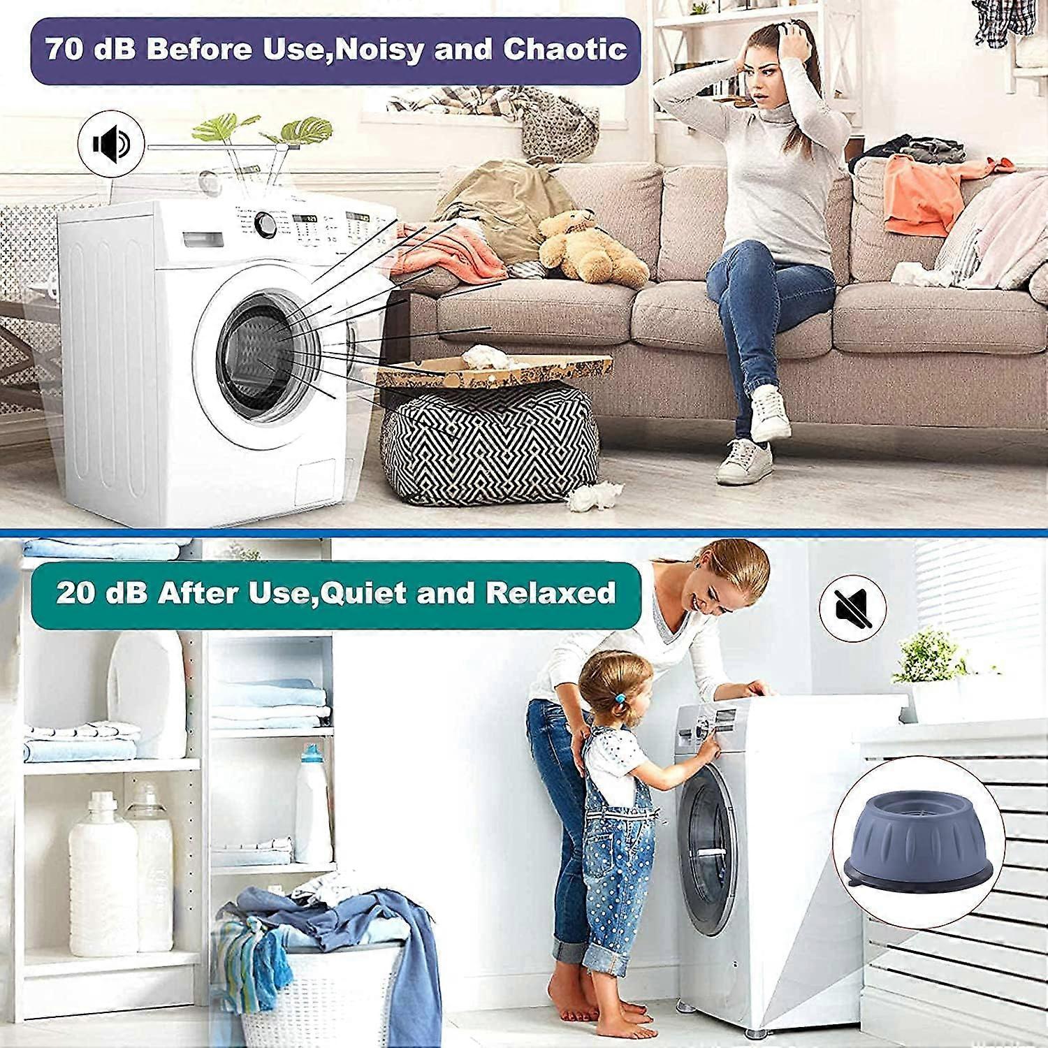 Washing Machine Anti-Vibration Mat,Washing Machine Feet,Non-Slip Rubber ...