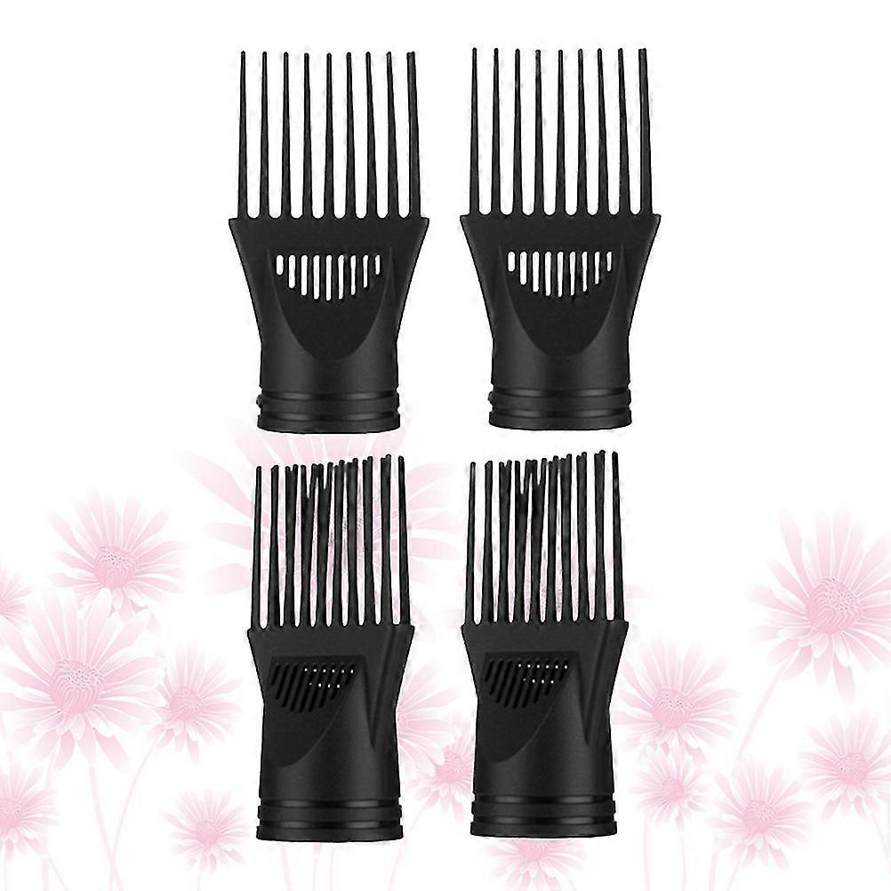 4 Pcs Universal Tool Comb Piece Blow Dryer Hair Dryer Pick Comb Hot Air ...