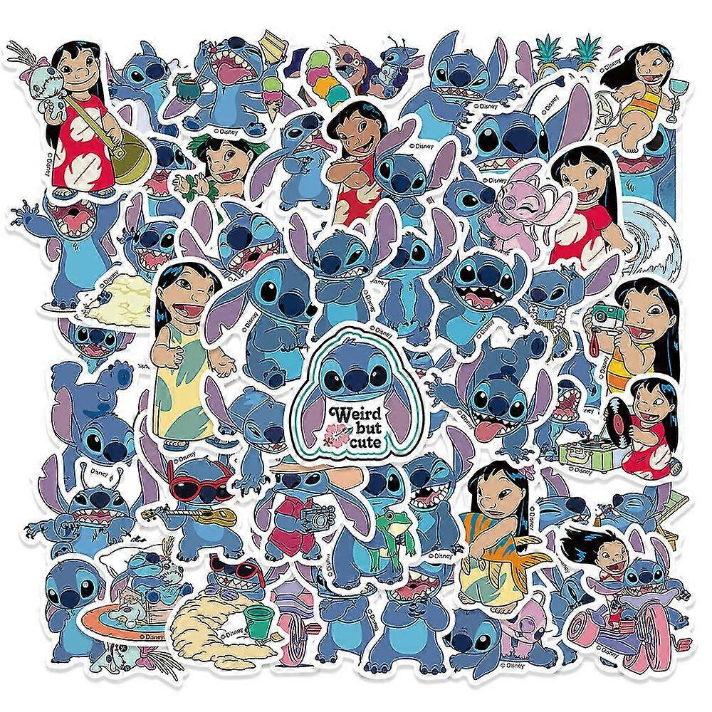 50pcs Lilo & Stitch Graffiti Stickers Pack For Laptop Water Bottle ...